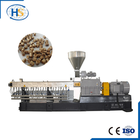 Wood Plastic Composite Granules Twin Screw Compounding Extruder - Buy ...